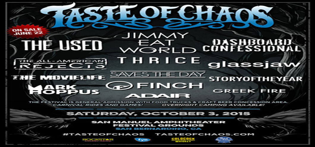 Taste of Chaos announces set times — Listen Here Reviews