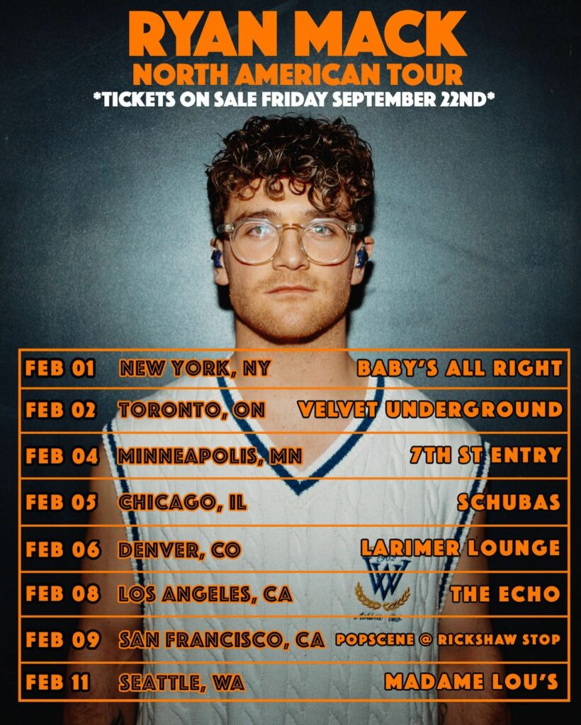 Ryan Mack Announces North American Tour - Listen Here Reviews